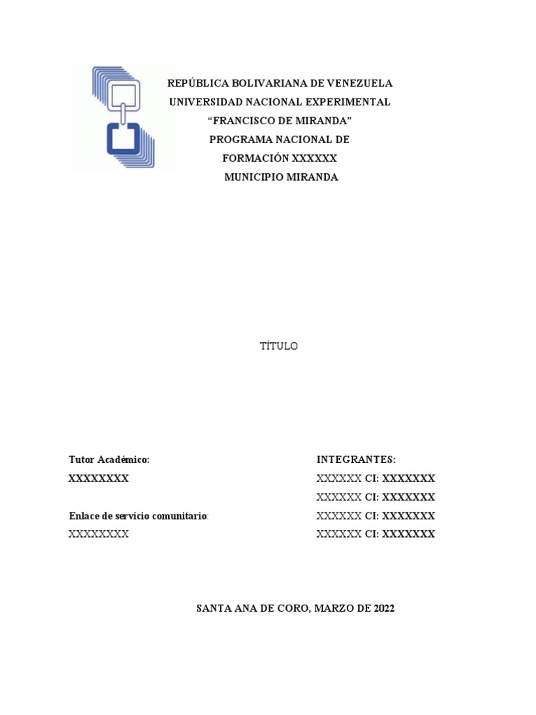 Formato Informe Final SC Cabe Unefm | PDF