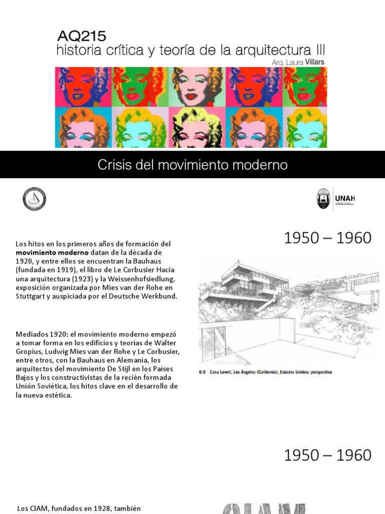 Crisis y Evolución del Movimiento Moderno | PDF | Diseño | Estilos ...