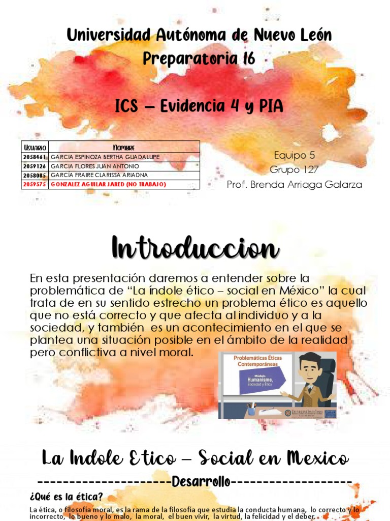 Equipo5 Ev4-Pia Ics | PDF | Moralidad | Sociedad