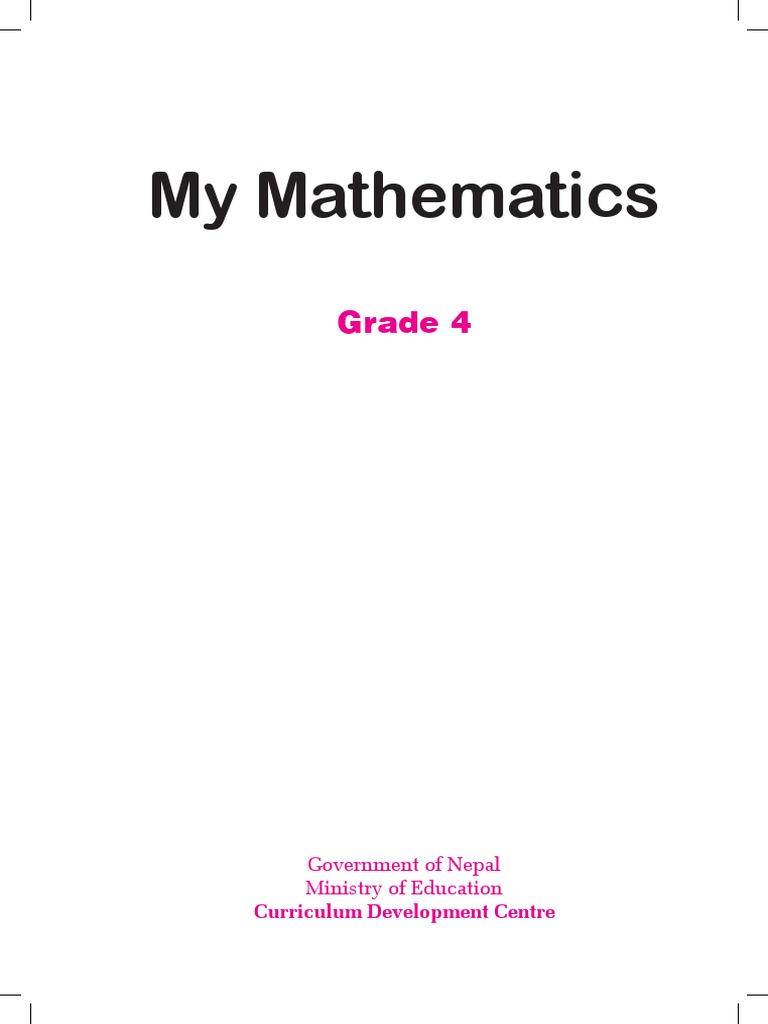 Grade 4 Book My Mathematics | PDF | Division (Mathematics) | Numbers