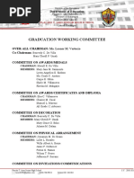 Graduation Working Committee Structure | PDF