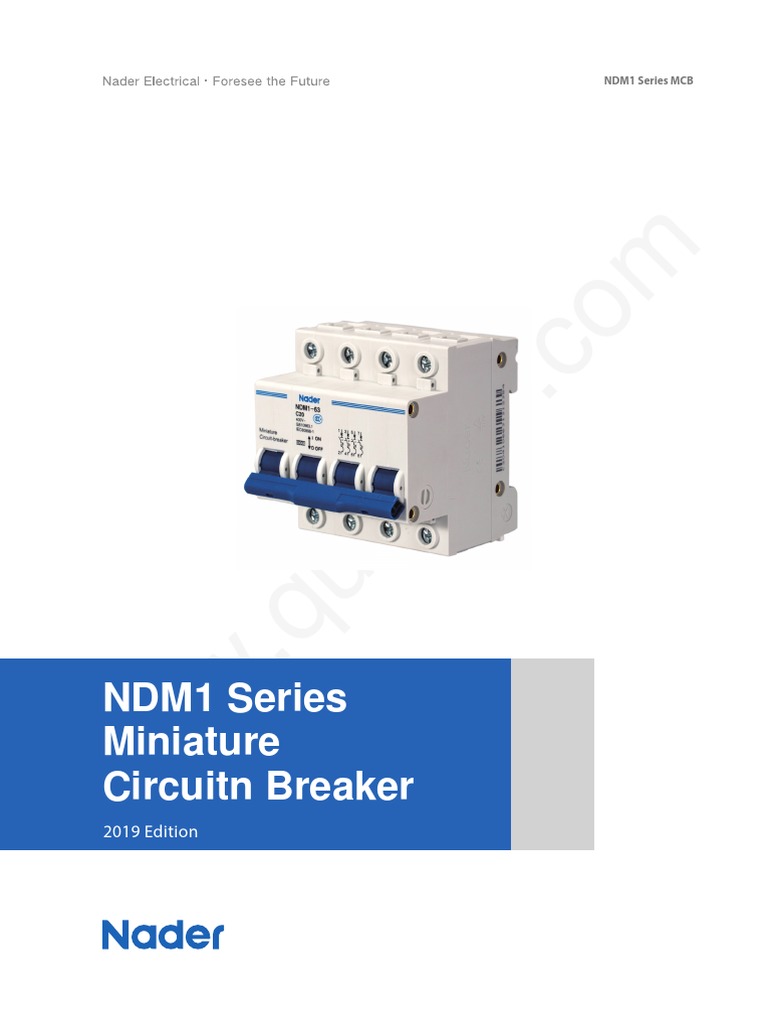 Nader-NDM1-miniature-circuitn-breaker 63A 125A | PDF | Electricity ...