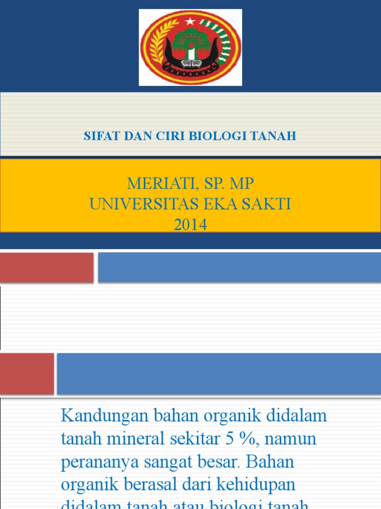 Sifat Dan Ciri Biologi Tanah | PDF