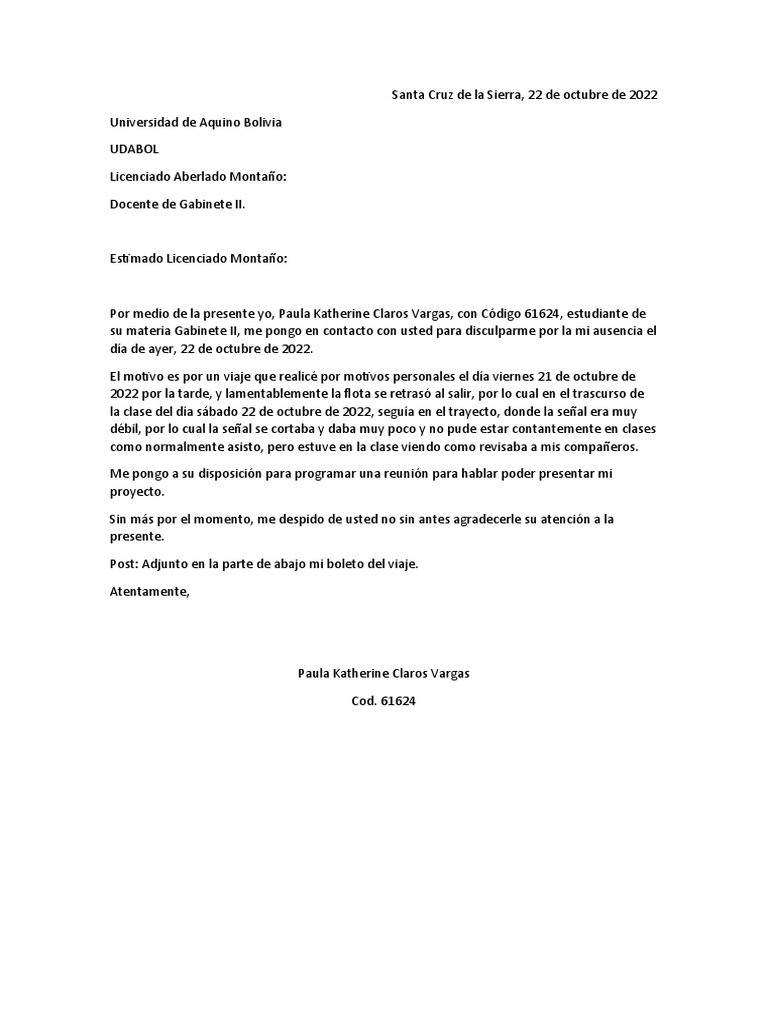 Carta de Permiso | PDF