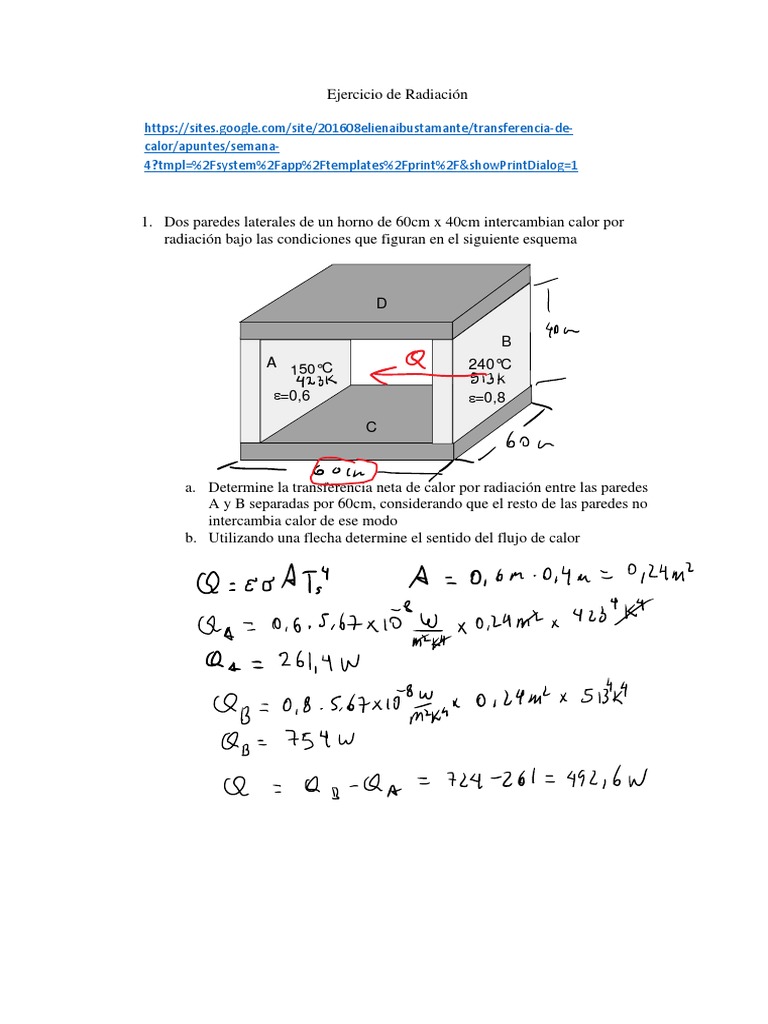 Ejercicios de Transferencia de Calor y Resistencia Térmica | PDF