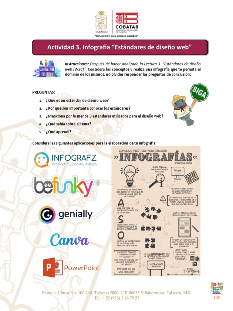 Infografía: Estándares Web W3C | PDF | Informática