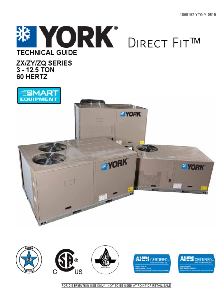 York Zxe08a2b1aa1a111a2 Catalog | PDF | Heat Exchanger | Building ...