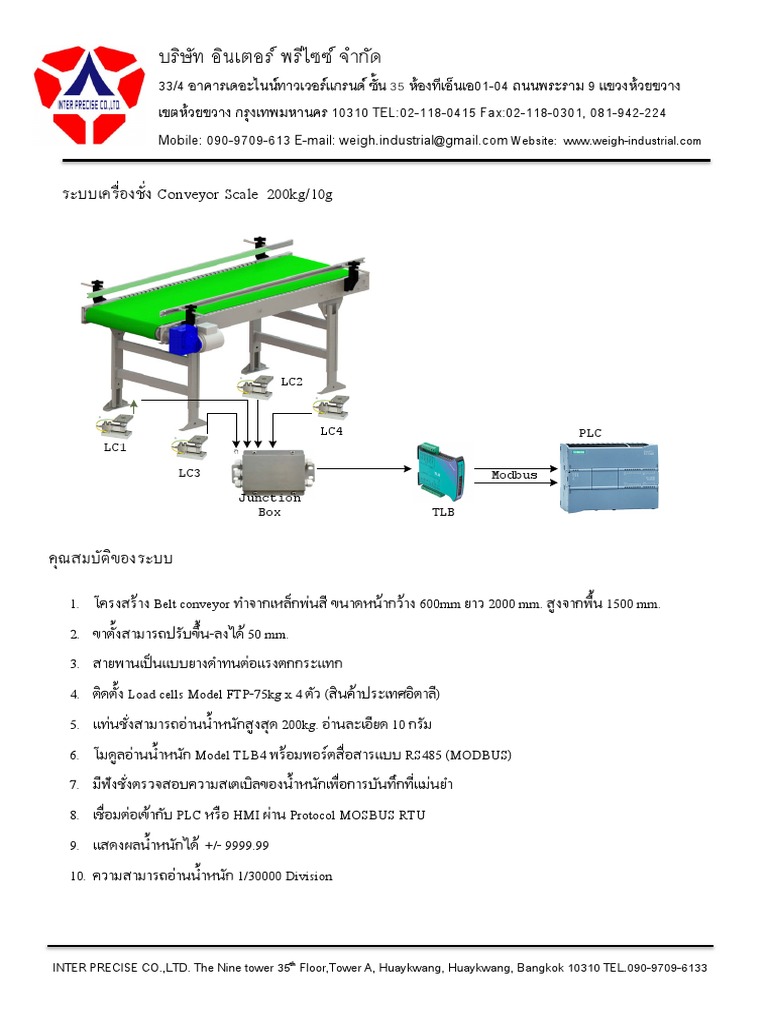 Conveyor Scale | PDF