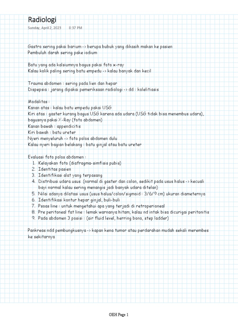 Radiologi | PDF