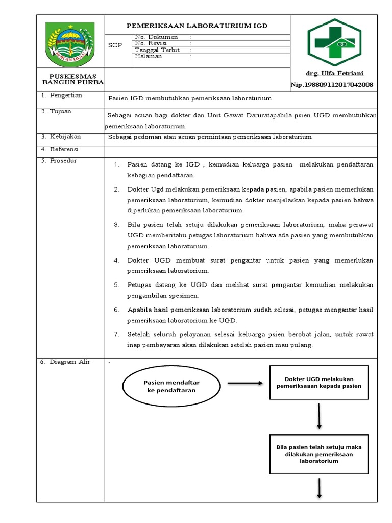 Pemeriksaan Laboraturium Igd | PDF | Sains & Matematika
