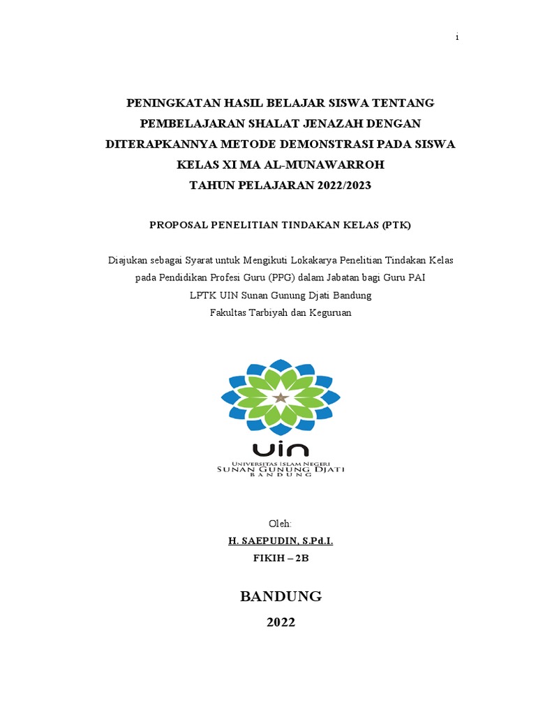 Proposal PTK PAI | PDF