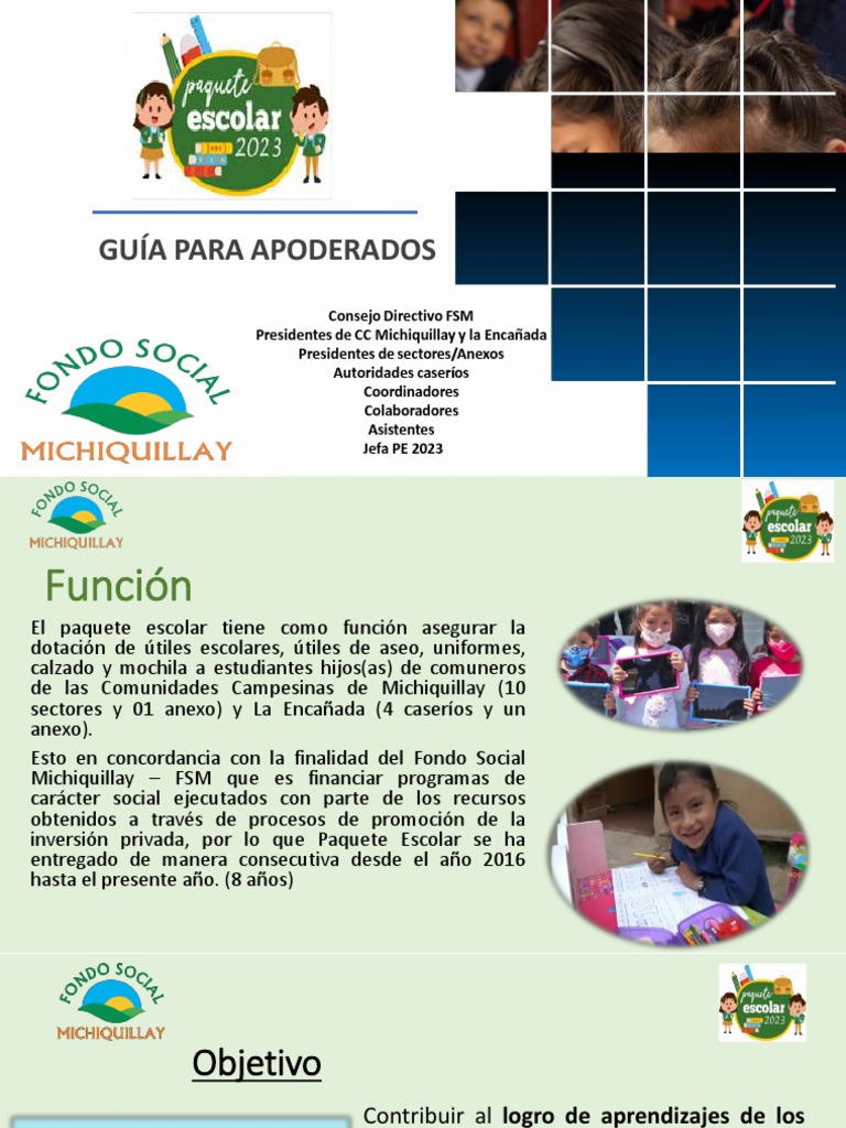 Pe2023 Guia Apoderados ABC | PDF | Educación primaria | Bancos