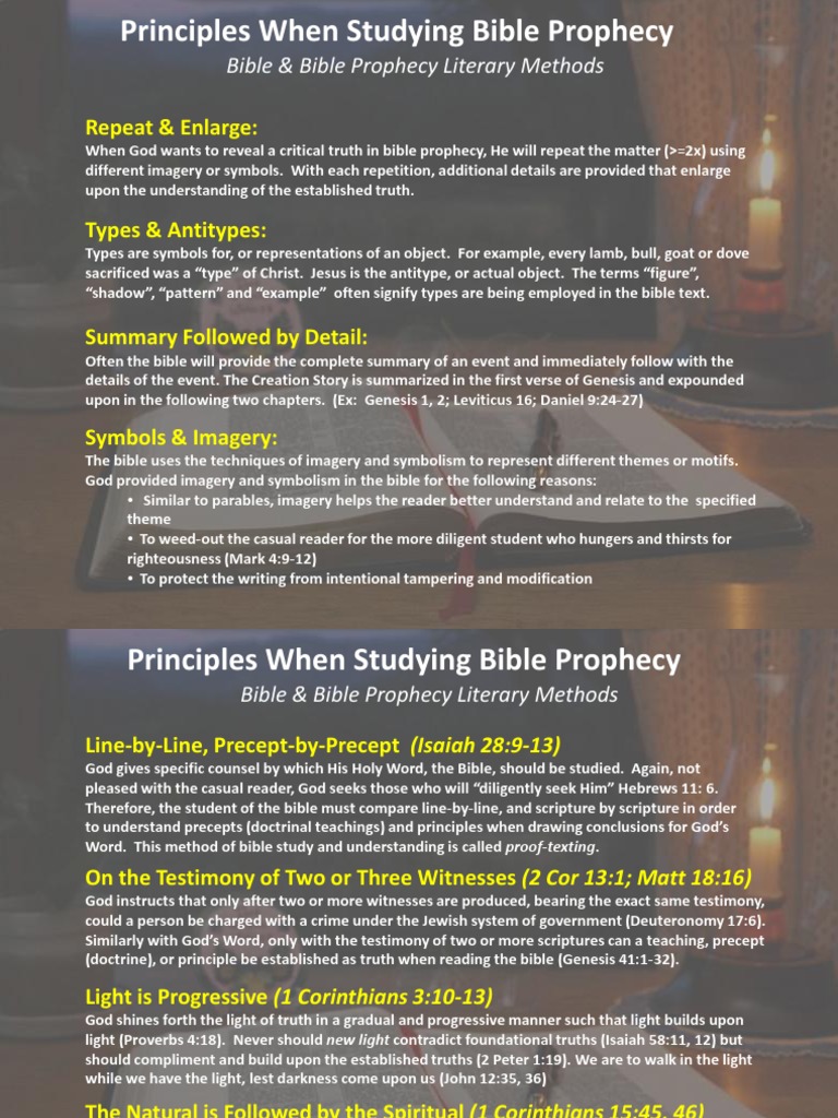 Bible Study Principles | PDF | Prophets And Messengers In Islam | Bible