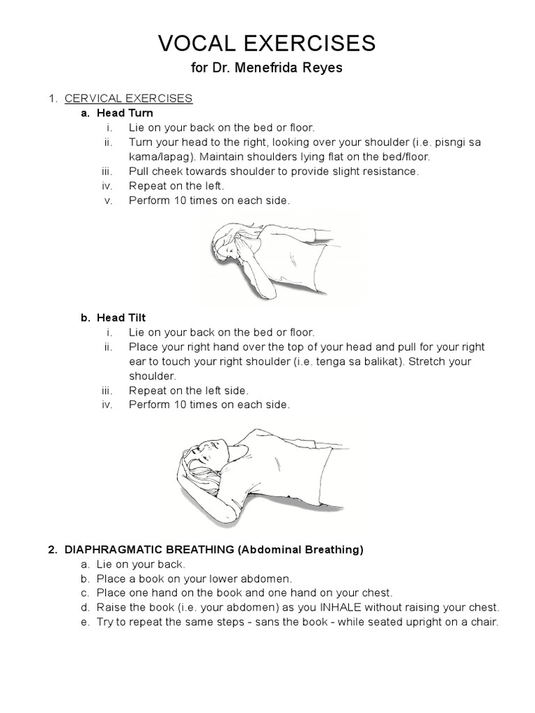 Vocal Exercises Doctor | Download Free PDF | Sound Production | Human ...