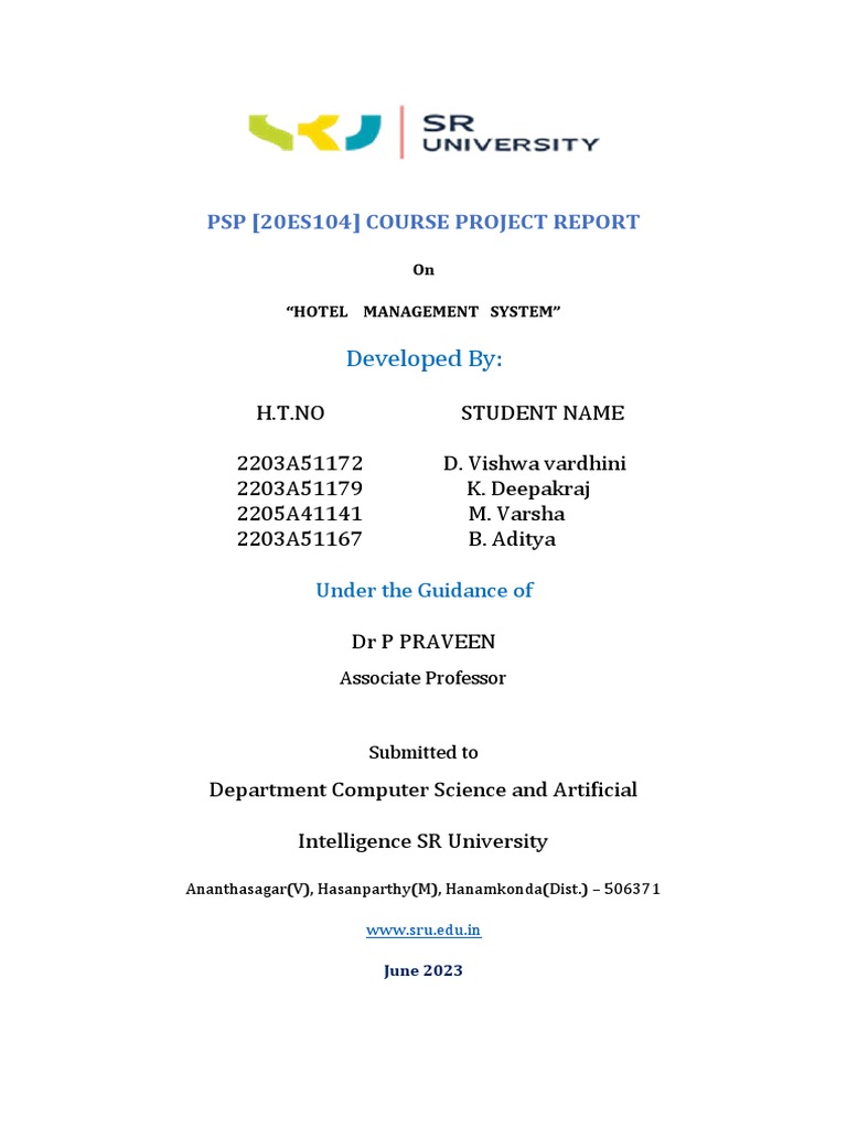PSP Course Project-Template | PDF | Pointer (Computer Programming ...