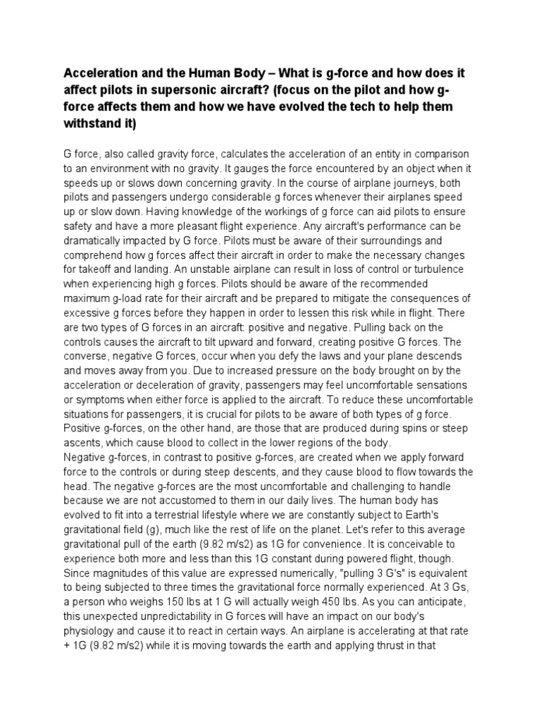 G Forces | PDF | Force | Mechanics