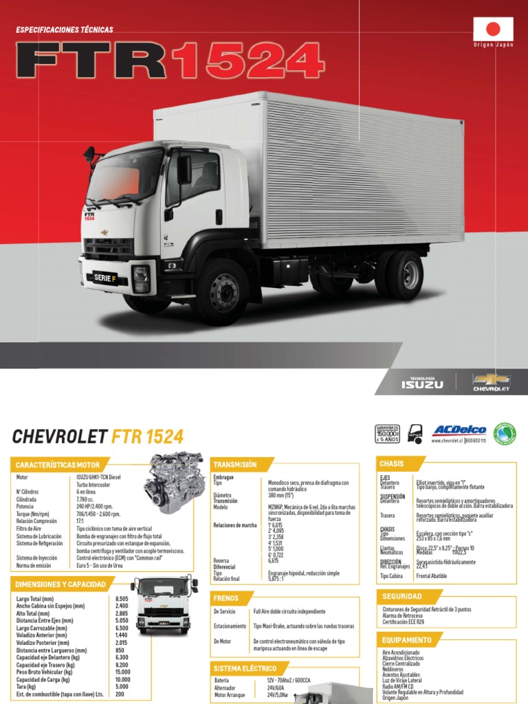 Ficha Tecnica FTR 1524 | PDF | Engranaje | Coche