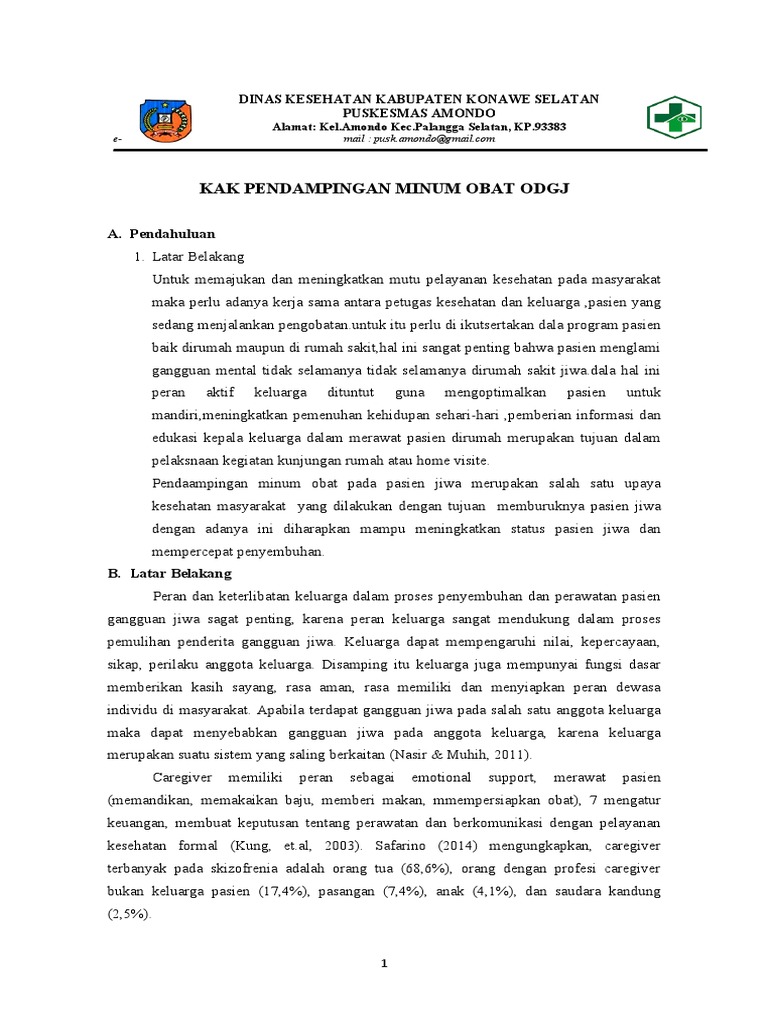 Kak Pmo Pasien Odgj | PDF