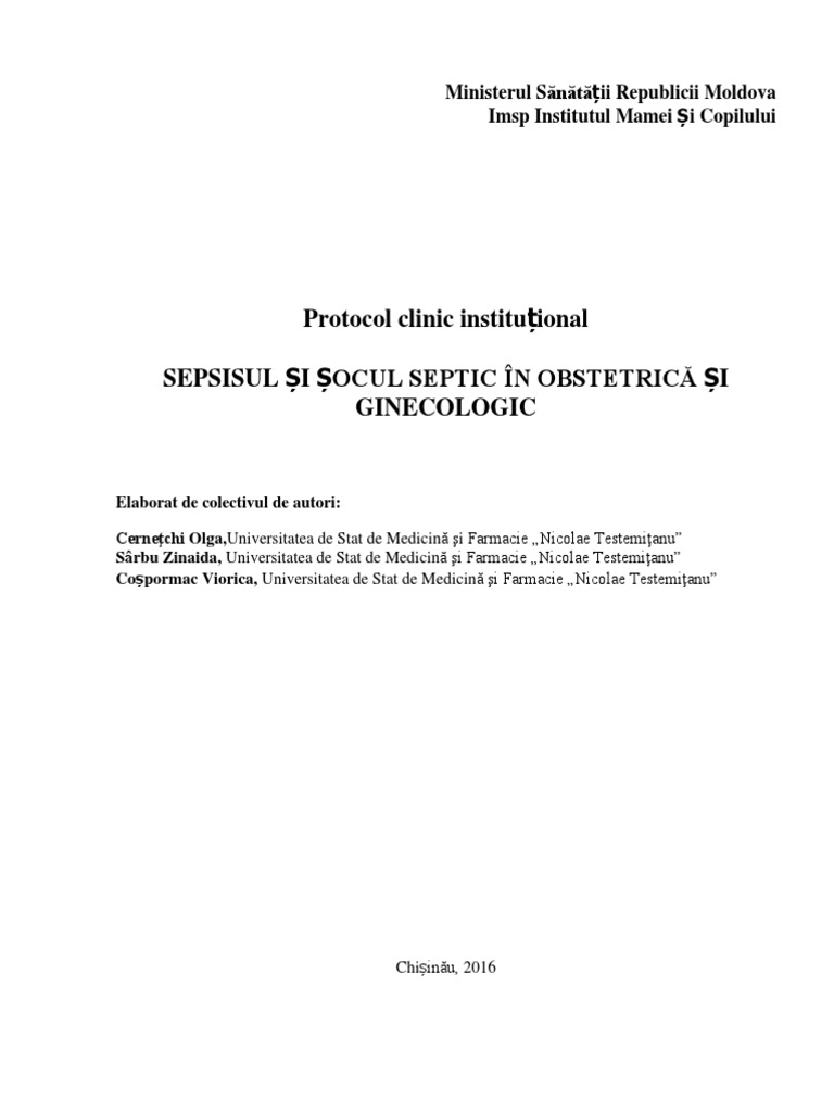 Sepsis Protocol Clinic Institutional | PDF