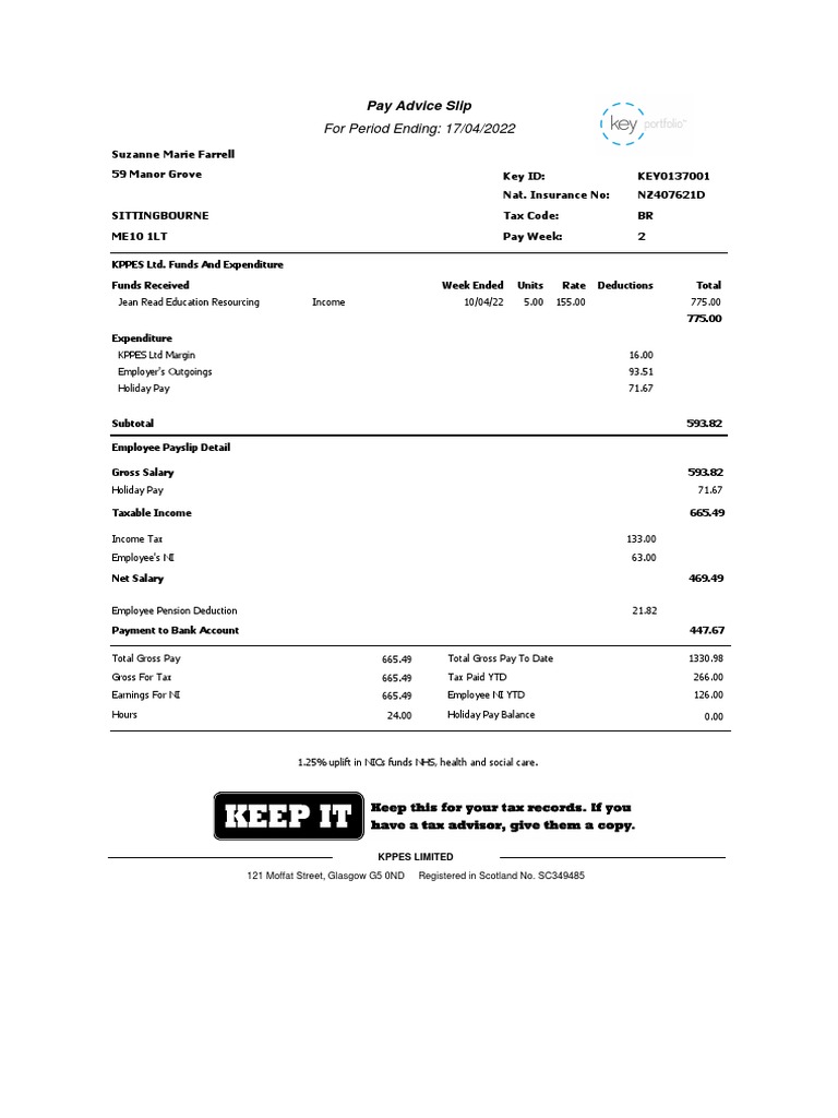 Payslip | PDF | Public Finance | Economies