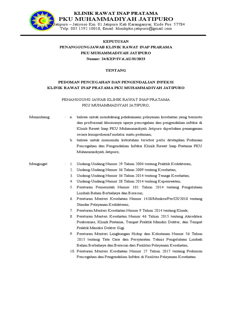 SK NO 24 TH 2023 Tentang Pedoman PPI | PDF