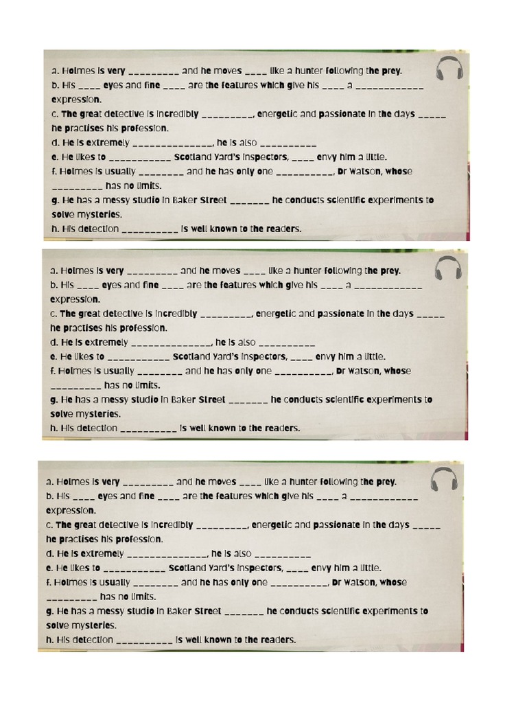 Sherlock Holmes | PDF