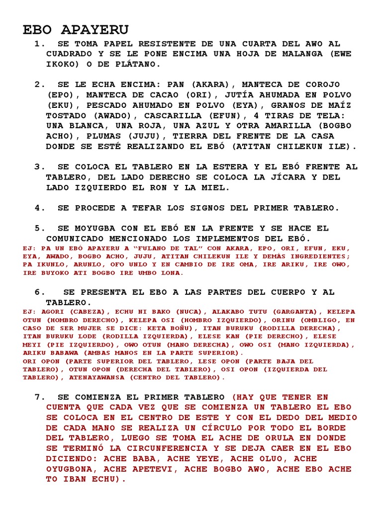 Mi Ebo Apayeru | PDF