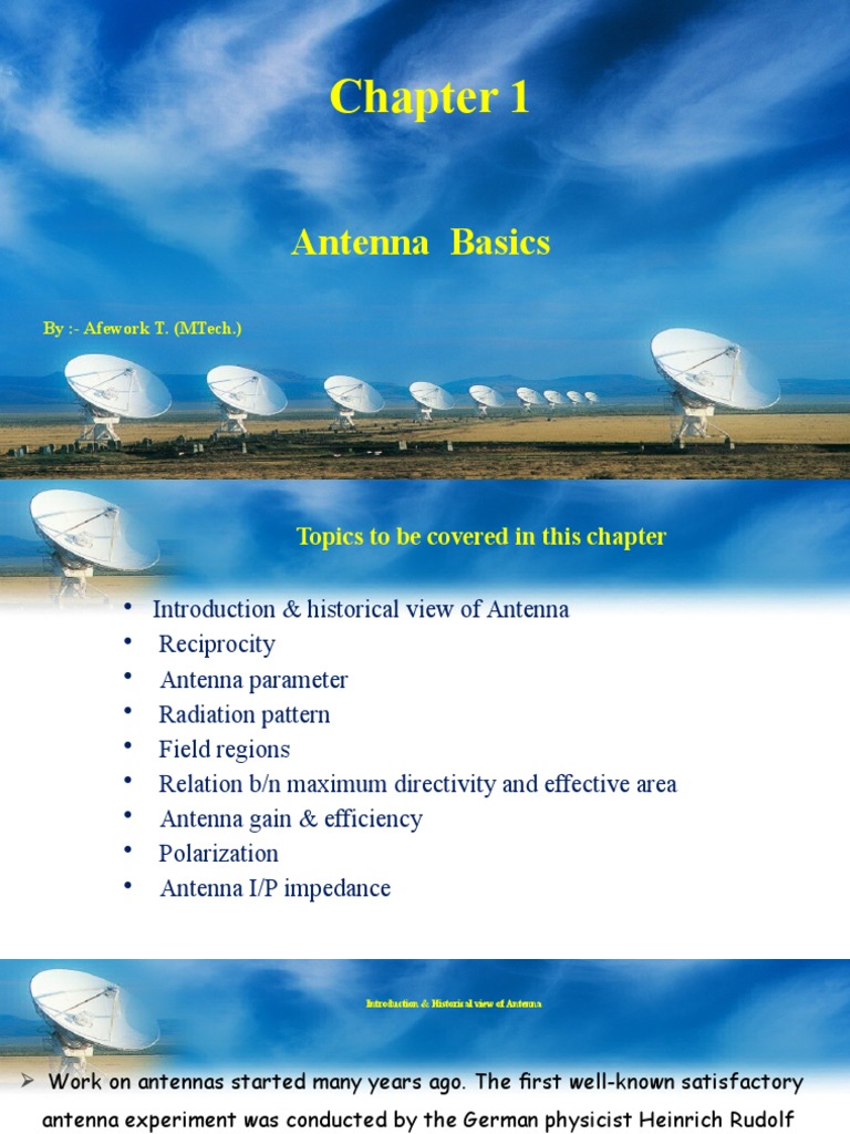 Antenn Chapter 1 | Download Free PDF | Antenna (Radio ...