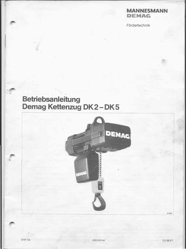 Demag DKUN 2-5 Német | PDF