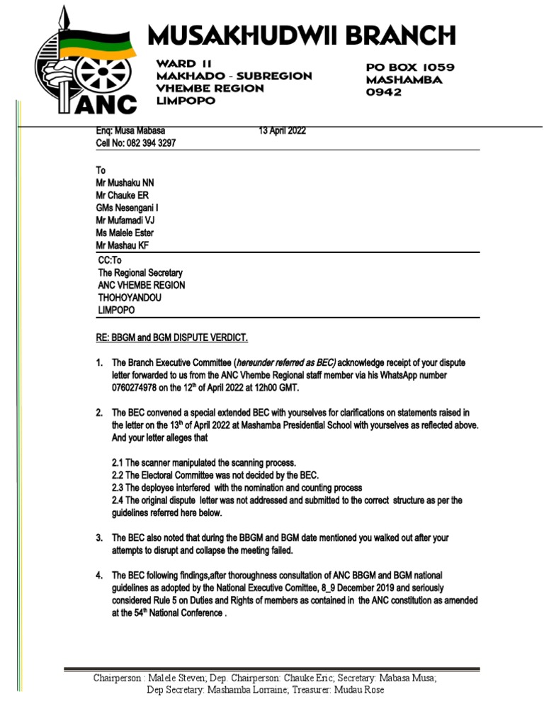 BBGM and BGM Dispute | PDF | Governance | Government