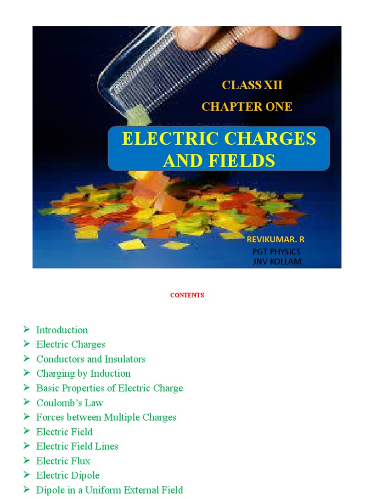 Chapter 1 | PDF | Electric Charge | Electrostatics