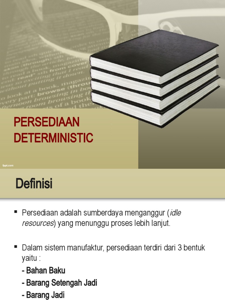 Model Persediaan Deterministik | PDF | Bisnis | Pengelolaan Keuangan & Uang