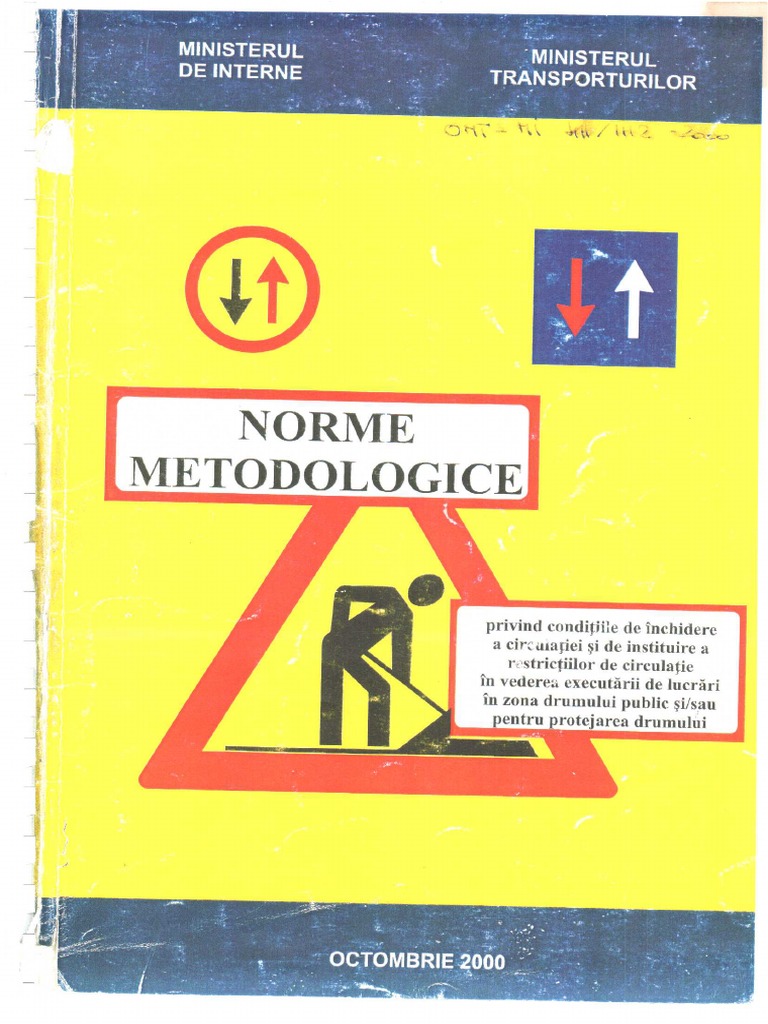 Normativ Semnalizare Rutiera Lucrari | PDF