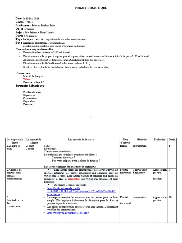 Plan Lectie 2-Polosan Teodora | PDF | Linguistique