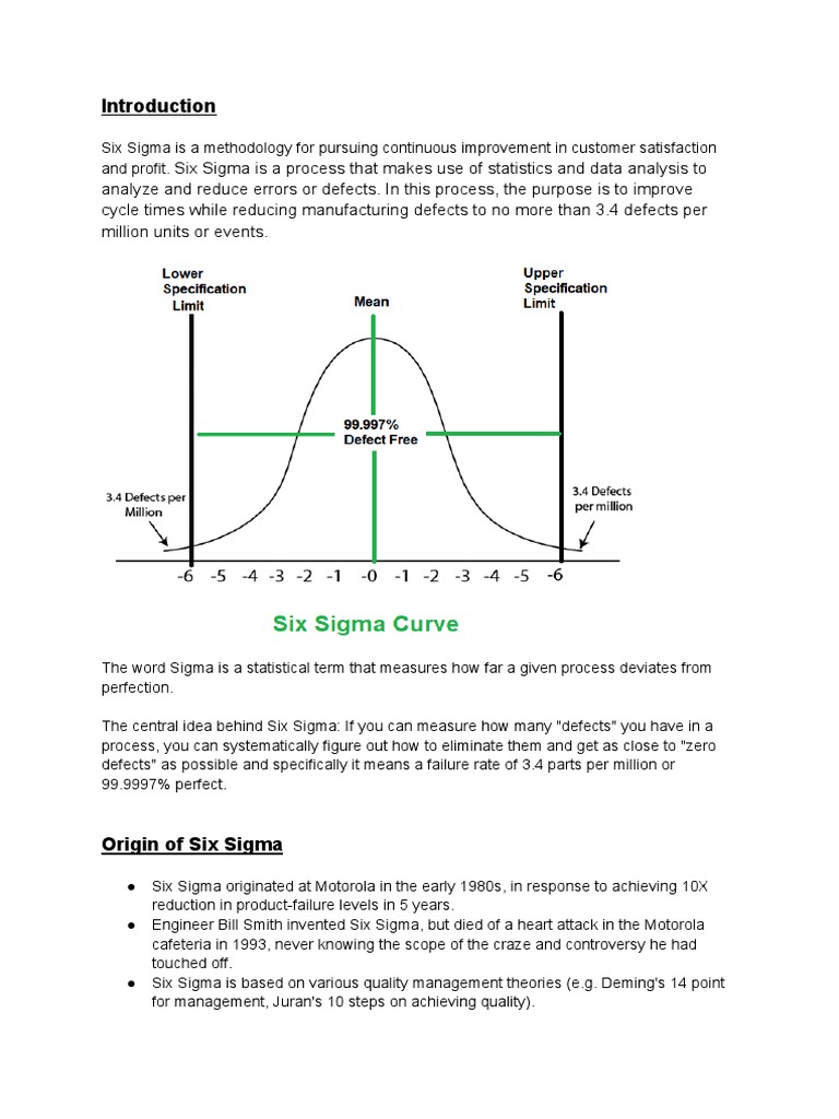 Six Sigma | PDF | Six Sigma | Business