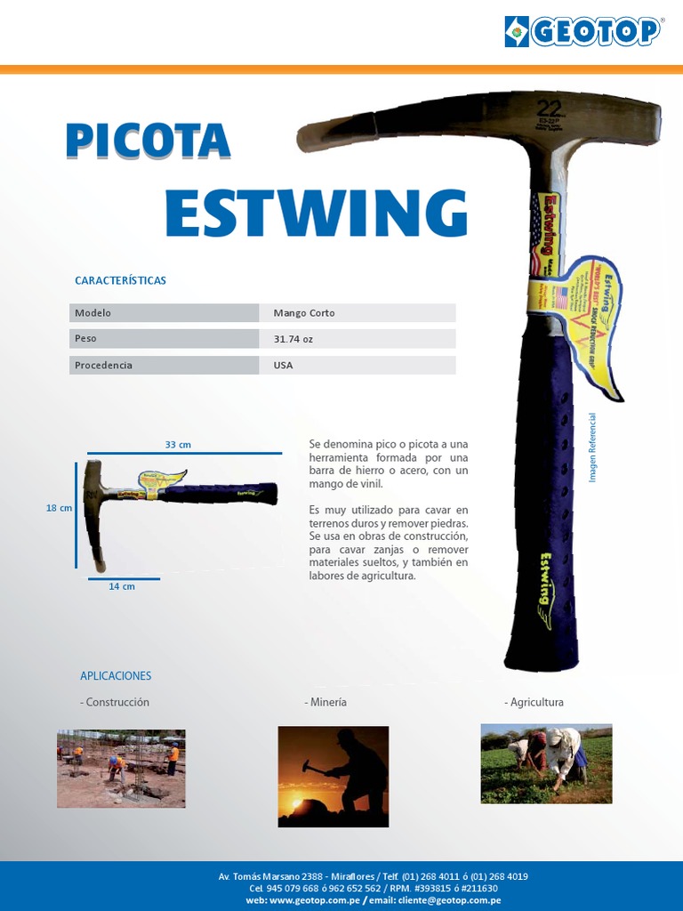 Picota Estwing para Geología y Construcción | PDF