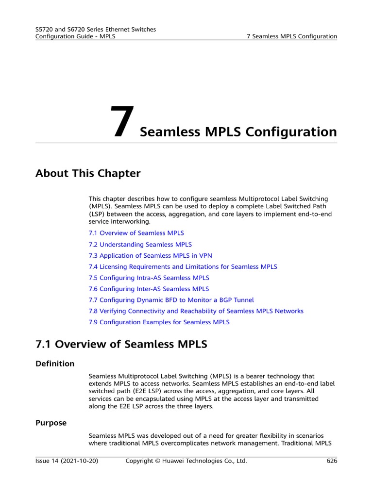 01-07 Seamless MPLS Configuration | PDF | Networking | Multiprotocol Label Switching