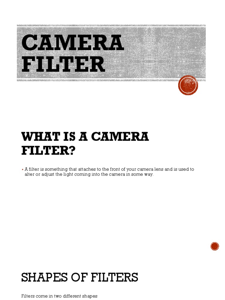 Camera Filters | Download Free PDF | Camera | Exposure (Photography)