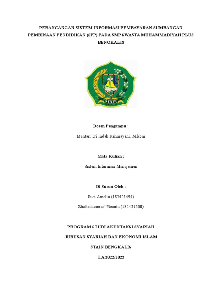 Projek SIM, Suci Amalia & Zhafiratunnisa' Yasnita | PDF | Komputer