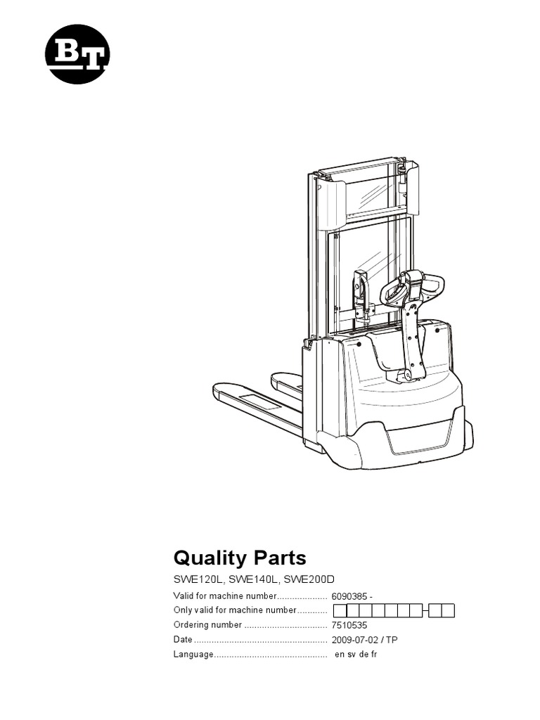 BT Swe120l-140l-Swe200d | PDF | Transportation Engineering | Machines