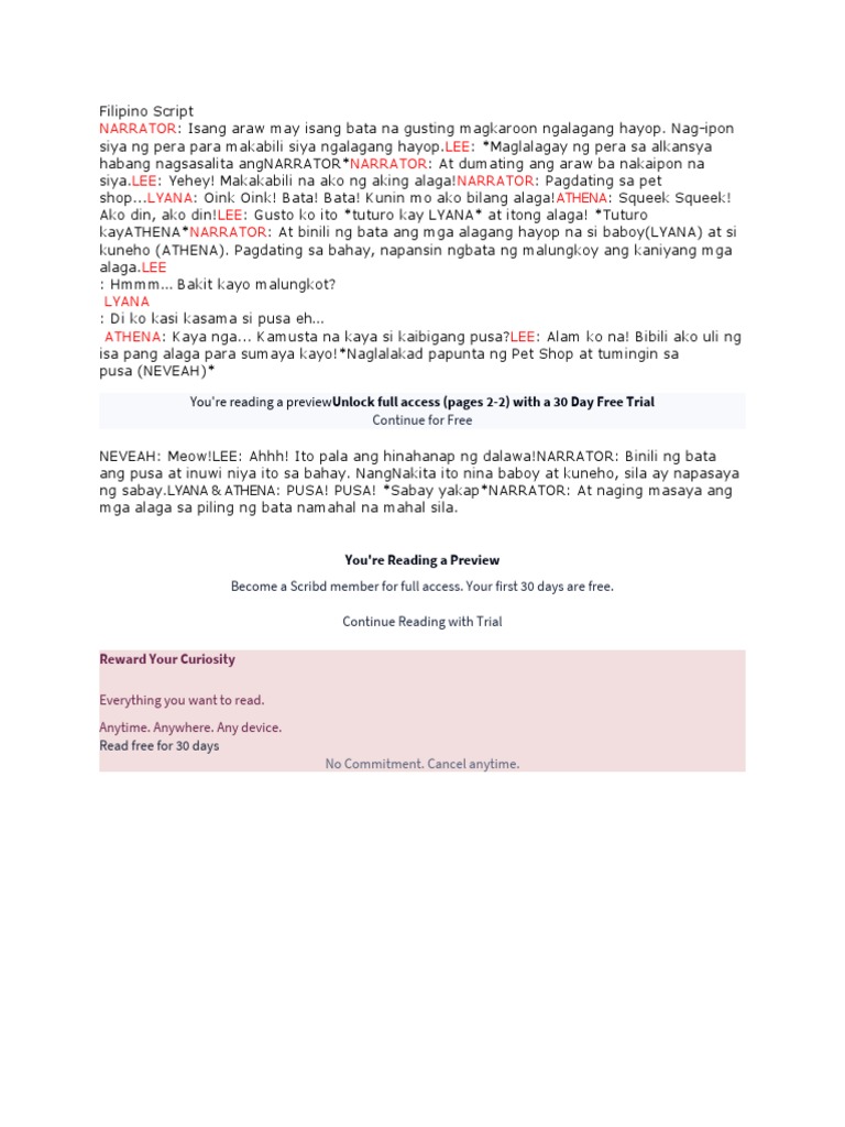 Filipino Script | PDF