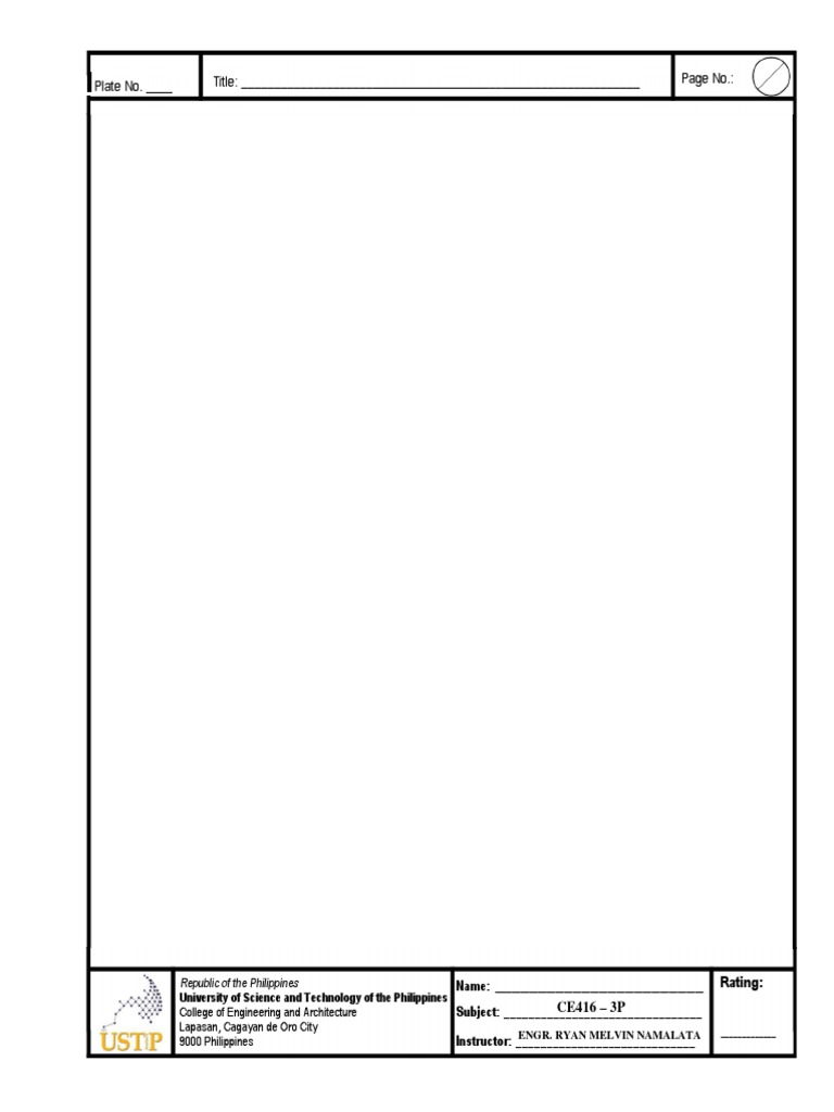 RCD Plate Template | PDF