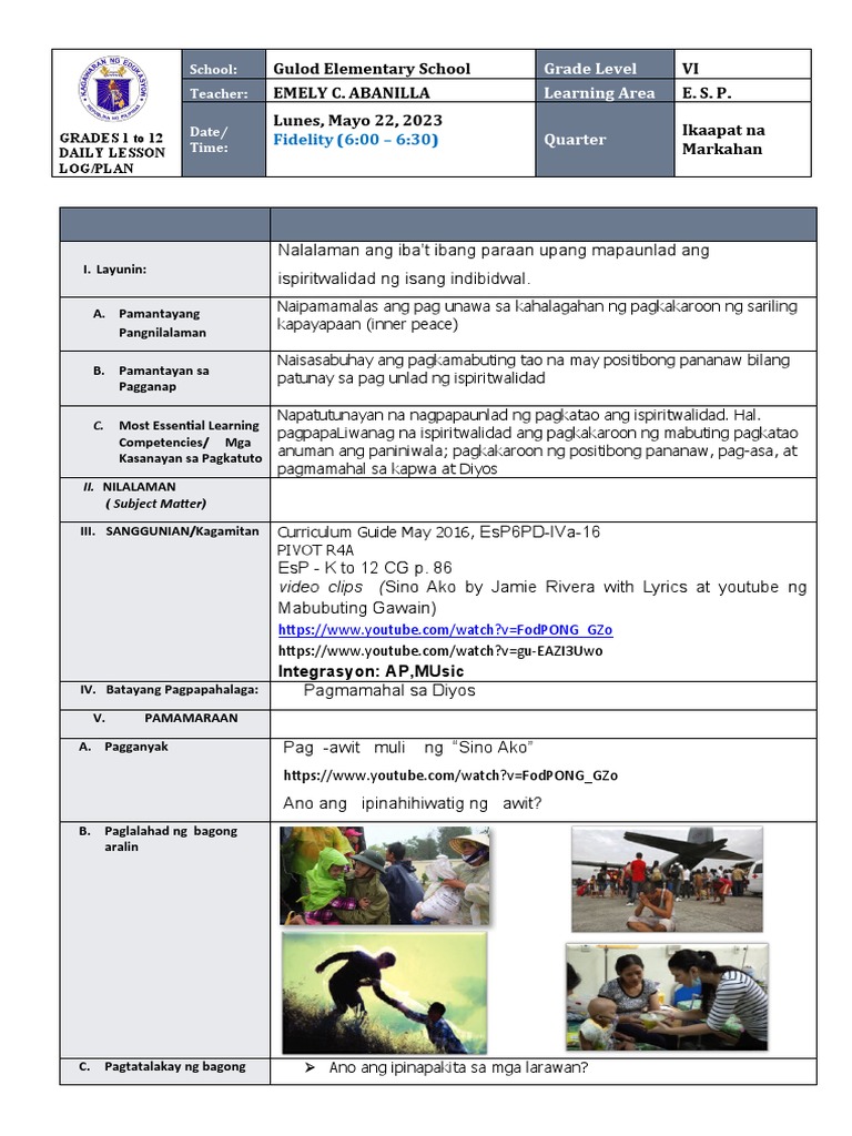Dlp Esp 6 q4 May 22 | PDF
