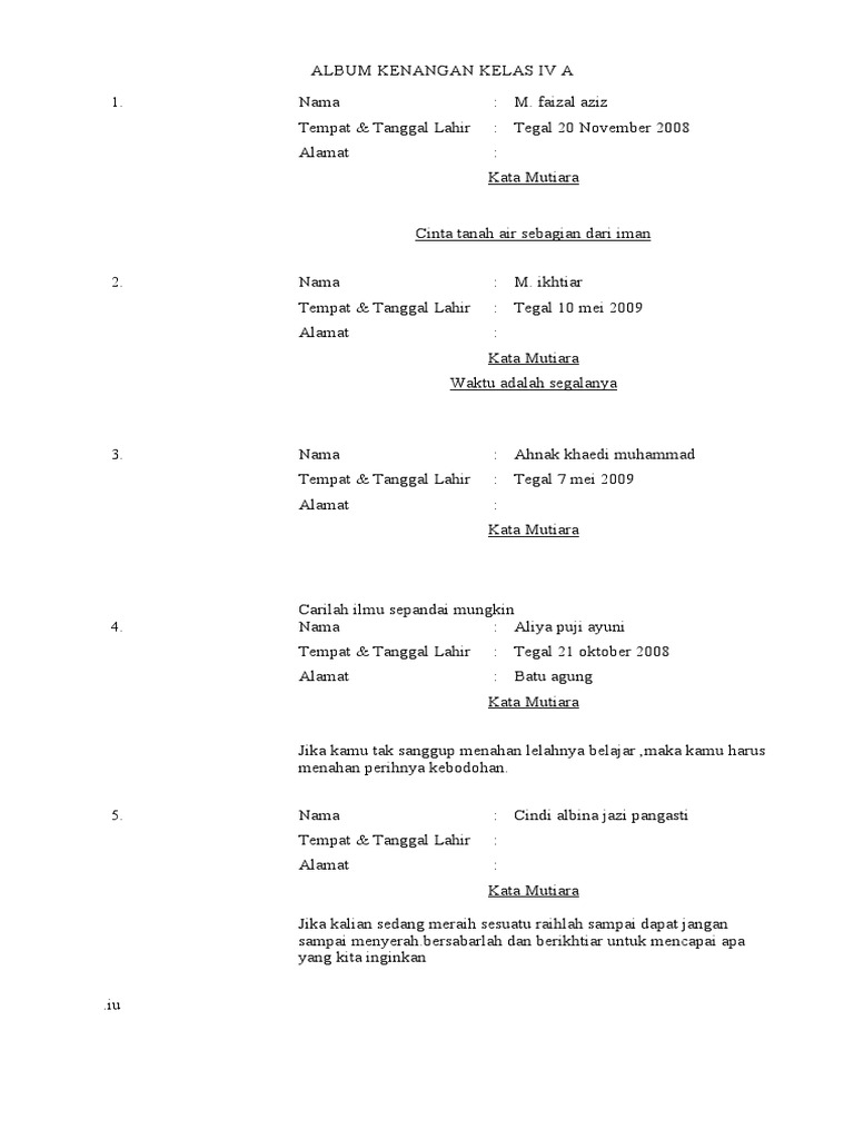 Album Kenangan - New | PDF