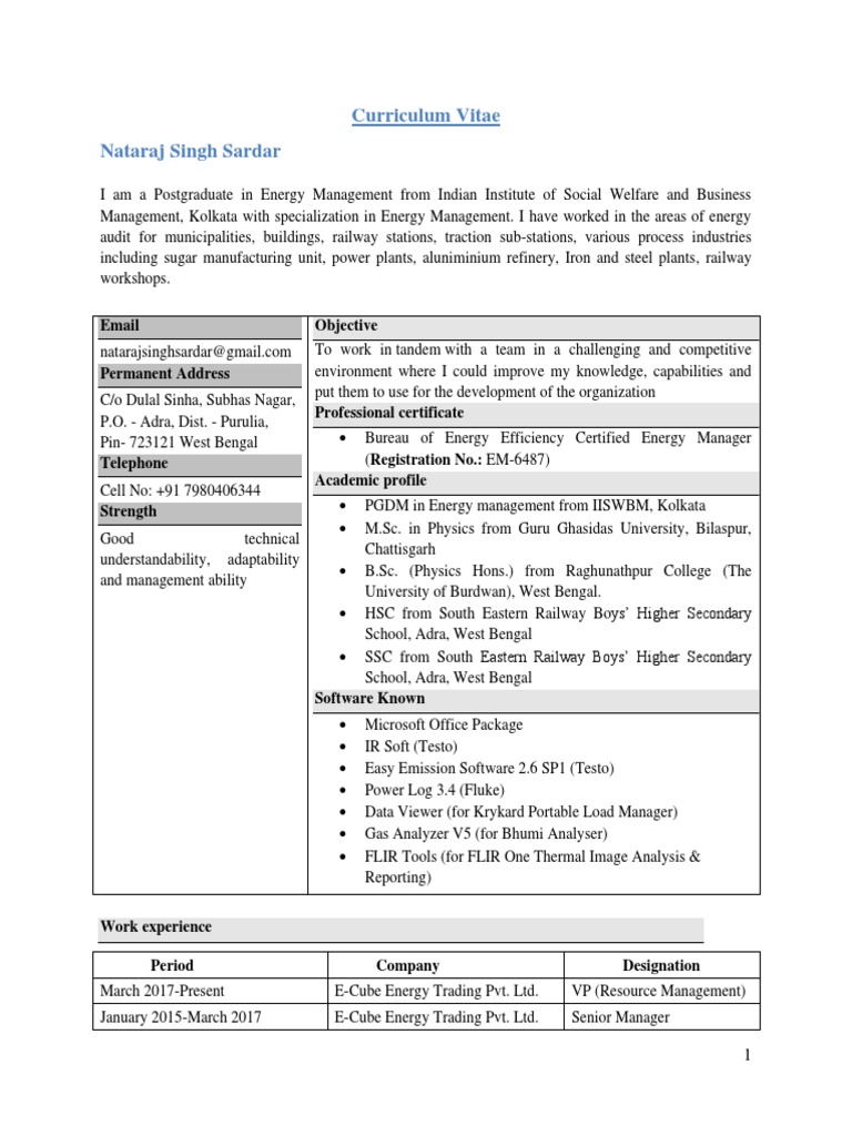 CV Nataraj | PDF | Efficient Energy Use | Energy Conservation