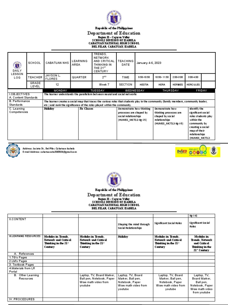 DLL-Q2-W7 - Trennds | PDF | Learning | Community