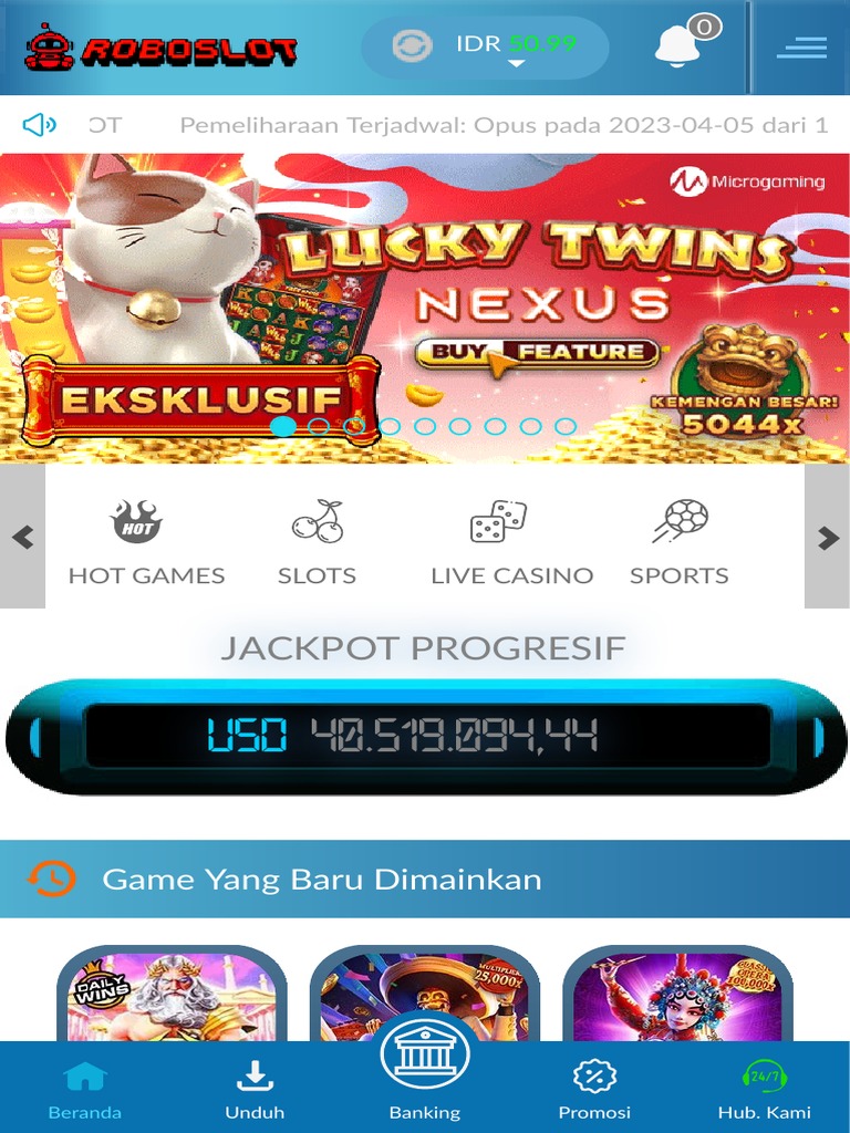 Jackpot Progresif di Roboslot | PDF