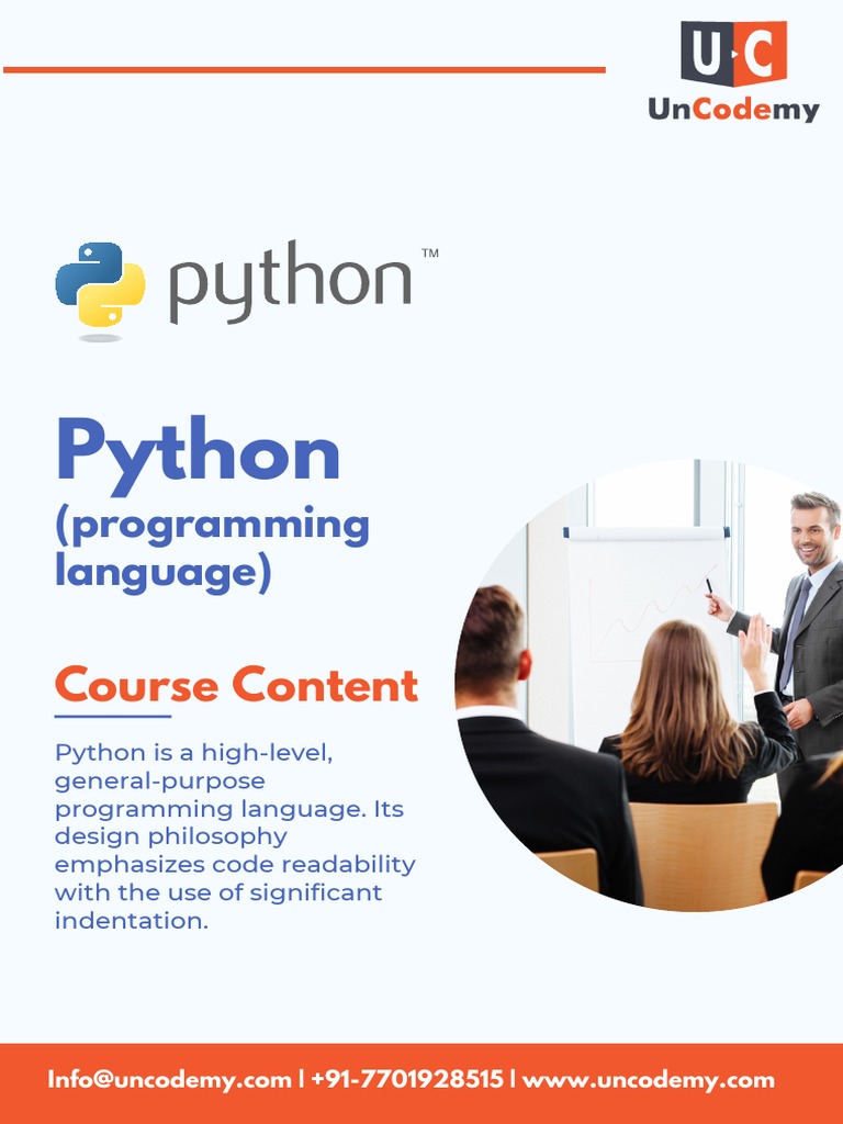 Uncodemy's Python (Programming Language) Course Module | Download Free ...