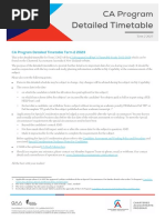 CA Program Detailed Timetable 2025 | PDF