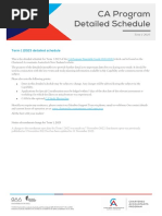CA Program Timetable Yearly Term 1 2023 - Term 4 2024 | PDF ...